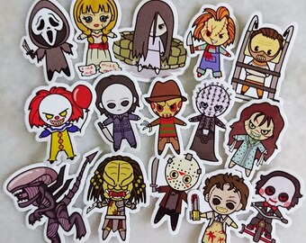 Horror stickers | Etsy