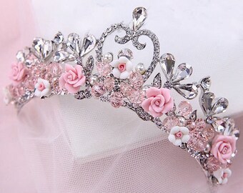 Rose tiara | Etsy