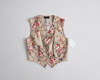 Floral vest | Etsy