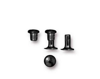 6mm Antique Pewter Dark Antique Silver Compression Rivets