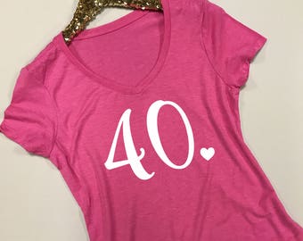 40th birthday shirt | Etsy