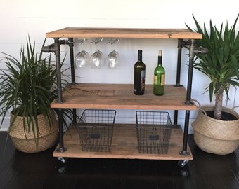 Industrial wine rack | Etsy