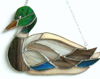 Stained glass duck | Etsy
