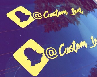 Snapchat decal | Etsy