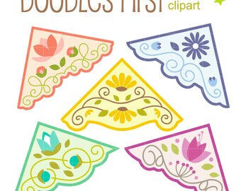 Corner clipart | Etsy