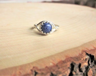 Blue stone ring | Etsy