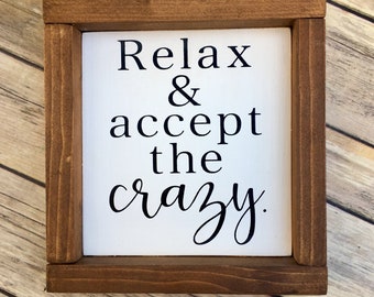 Relax sign | Etsy