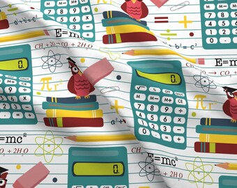 Math fabric | Etsy