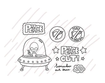 Peace sign tattoo | Etsy