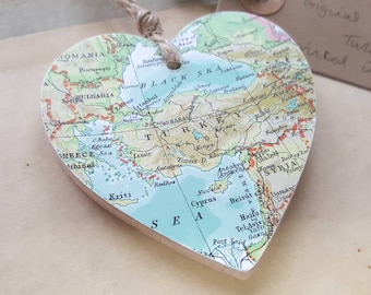 Vintage Nautical Sea Map Maritime Chart Gallipoli Pull Down