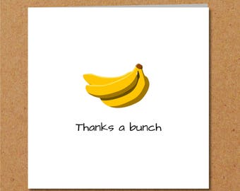 Funny thank you card | Etsy