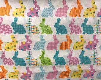Rabbit fabric | Etsy