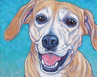 Black mouth cur art | Etsy