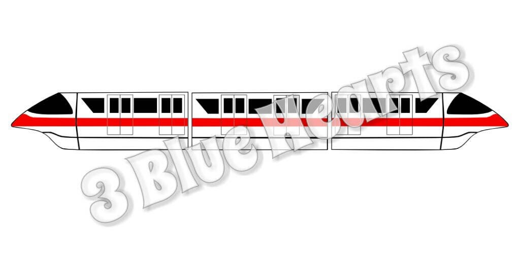 Disney Monorail svg studio dxf pdf jpg png