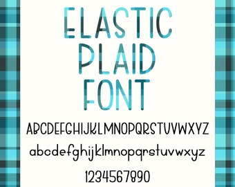 Plaid letters | Etsy