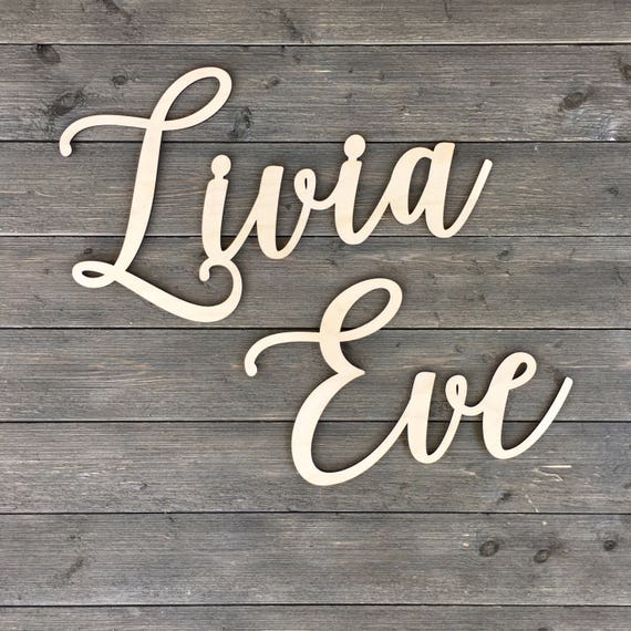 Personalized Name Sign Font Style 2 Custom Name Sign Laser