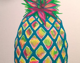 Abstract pineapple | Etsy