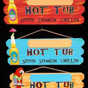 Hot tub signs | Etsy