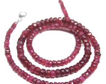 Natural ruby beads | Etsy