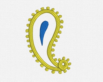 Paisley embroidery | Etsy