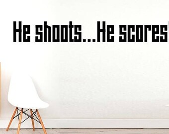 He shoots he scores | Etsy