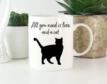 Cat lover mug | Etsy