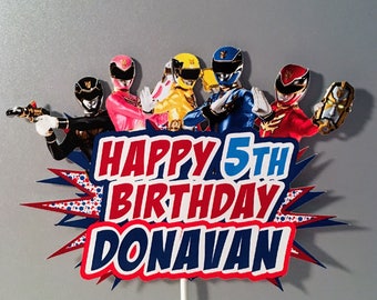 Power rangers banner | Etsy