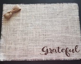 Burlap placemats | Etsy
