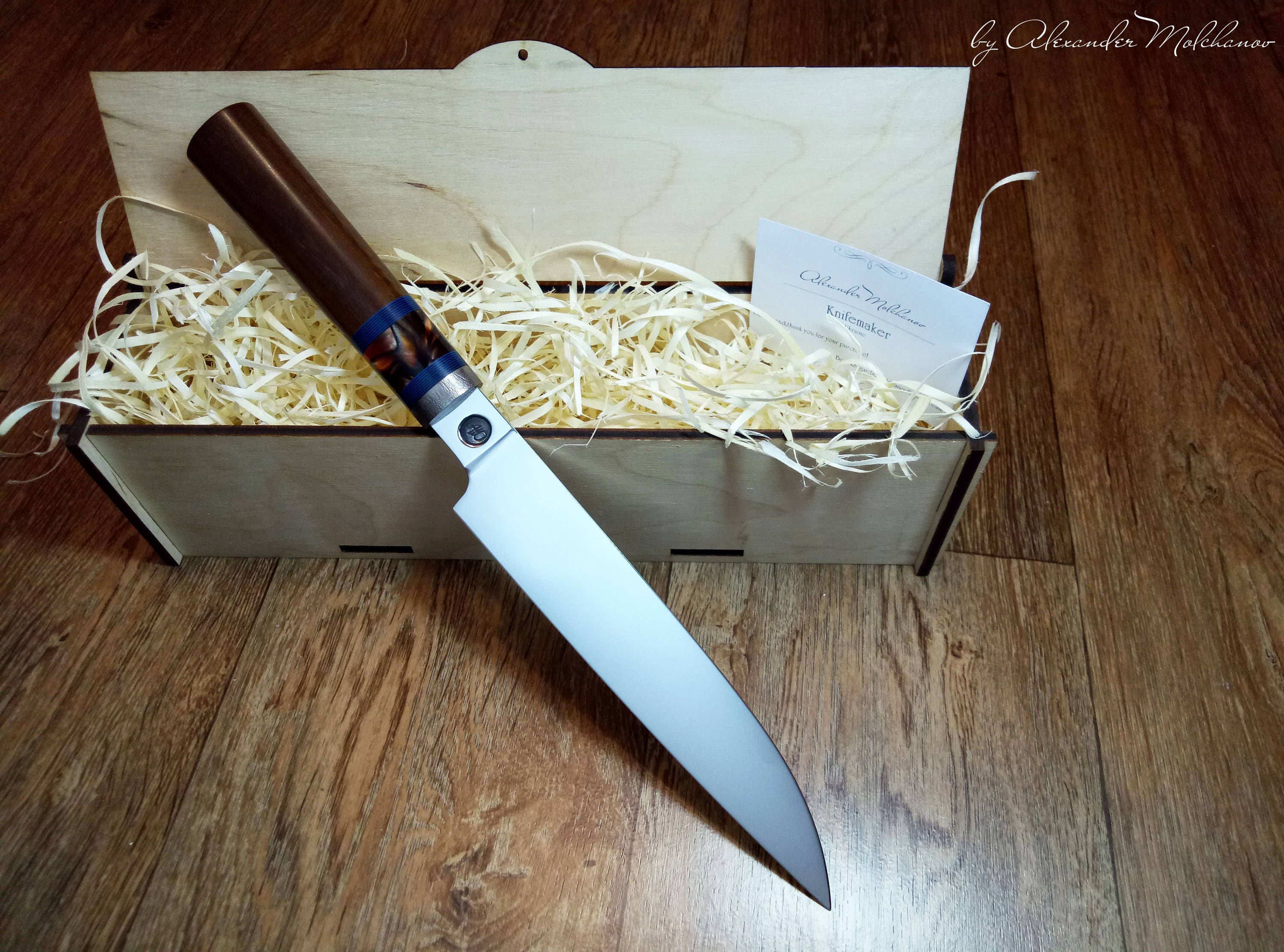 Utility chef knife Hand Forged Chefs Knives Engraved