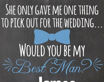 Best man invitation | Etsy