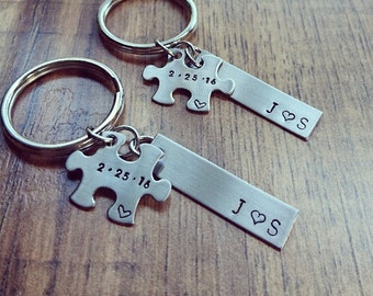 Puzzle keychain | Etsy