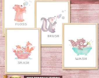 Woodland bathroom | Etsy