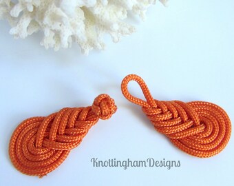 Custom Frog Closures/ Recycled Natural Fiber by KnottinghamDesigns