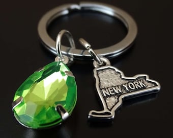 New york keychain | Etsy