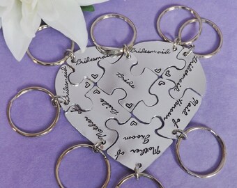 Puzzle keychain | Etsy