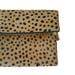Leopard clutch Genuine leather leopard fold over clutch