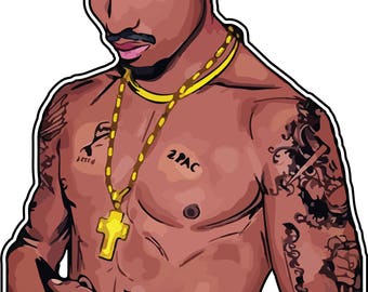 Tupac decal | Etsy