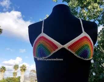 Rainbow bikini | Etsy