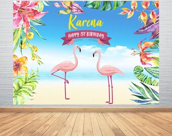 Flamingo backdrop | Etsy