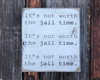 Jail sign | Etsy