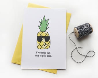 Pineapple card | Etsy