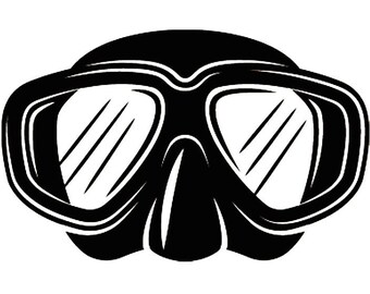 Scuba mask svg | Etsy