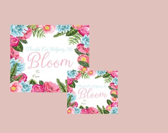 Teacher Thank You Tags Flowers Teacher Appreciation Day