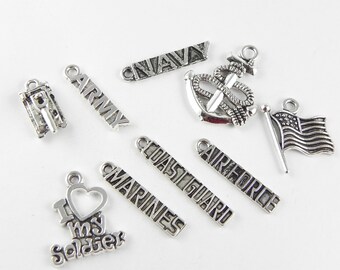 Military charms | Etsy