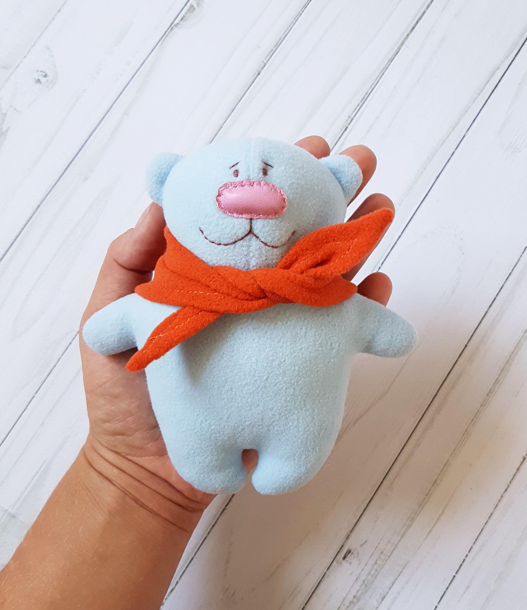 Blue bear toy Blue Teddy bear Stuffed Bear Plush bear