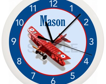 Airplane clock | Etsy