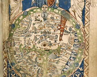 Historic world map | Etsy