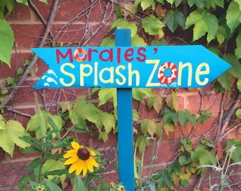 Pool arrow sign | Etsy