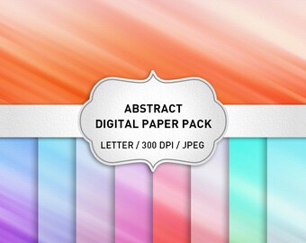 Abstract Digital Paper Pack Pastel Digital Paper Texture
