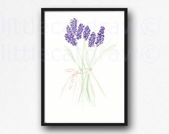 Lavender painting | Etsy